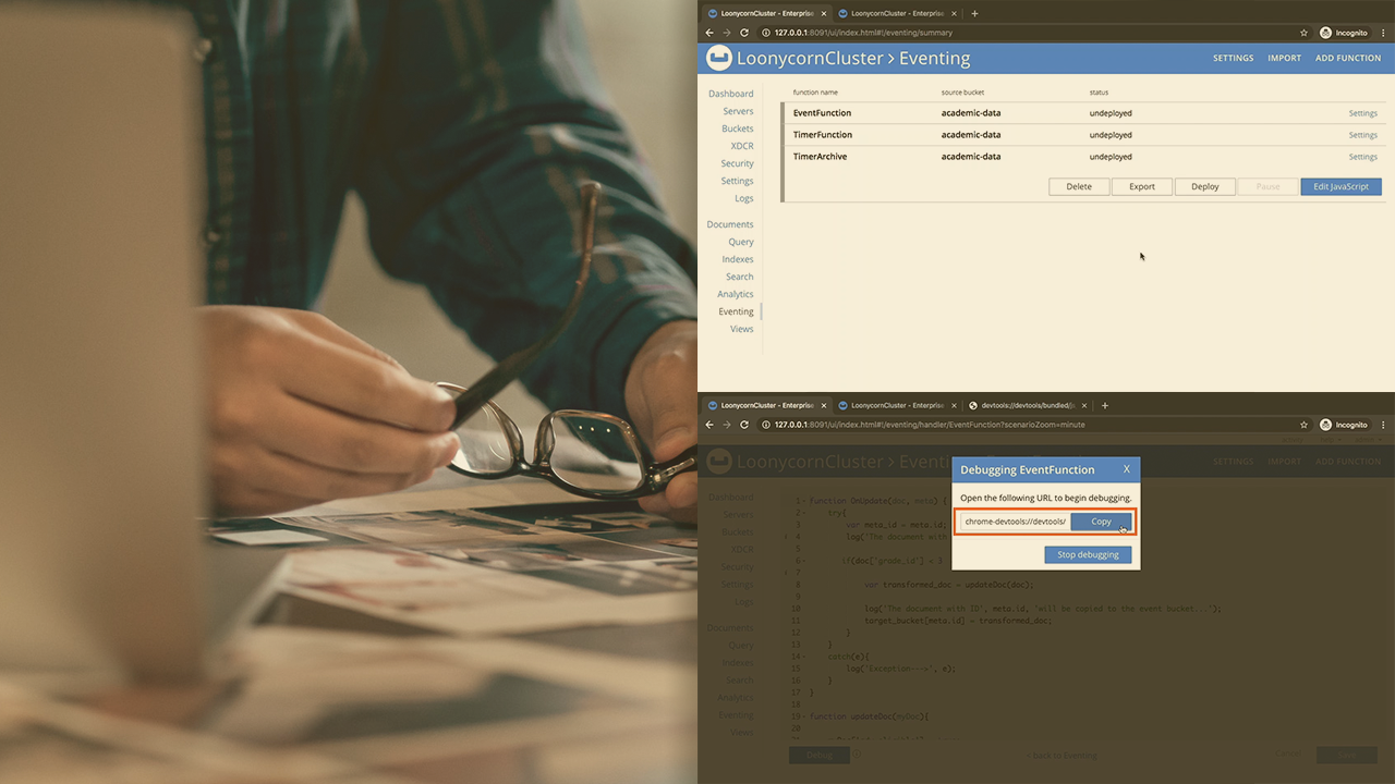 Configure Functions in Couchbase 6 Configure Functions in Couchbase 6
