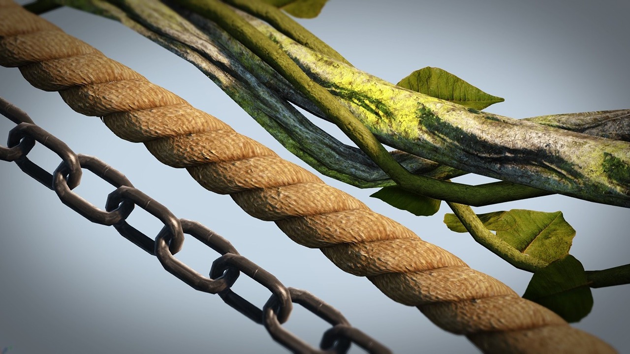 Creating Game Ready Chains Ropes And Vines In Maya And Udk