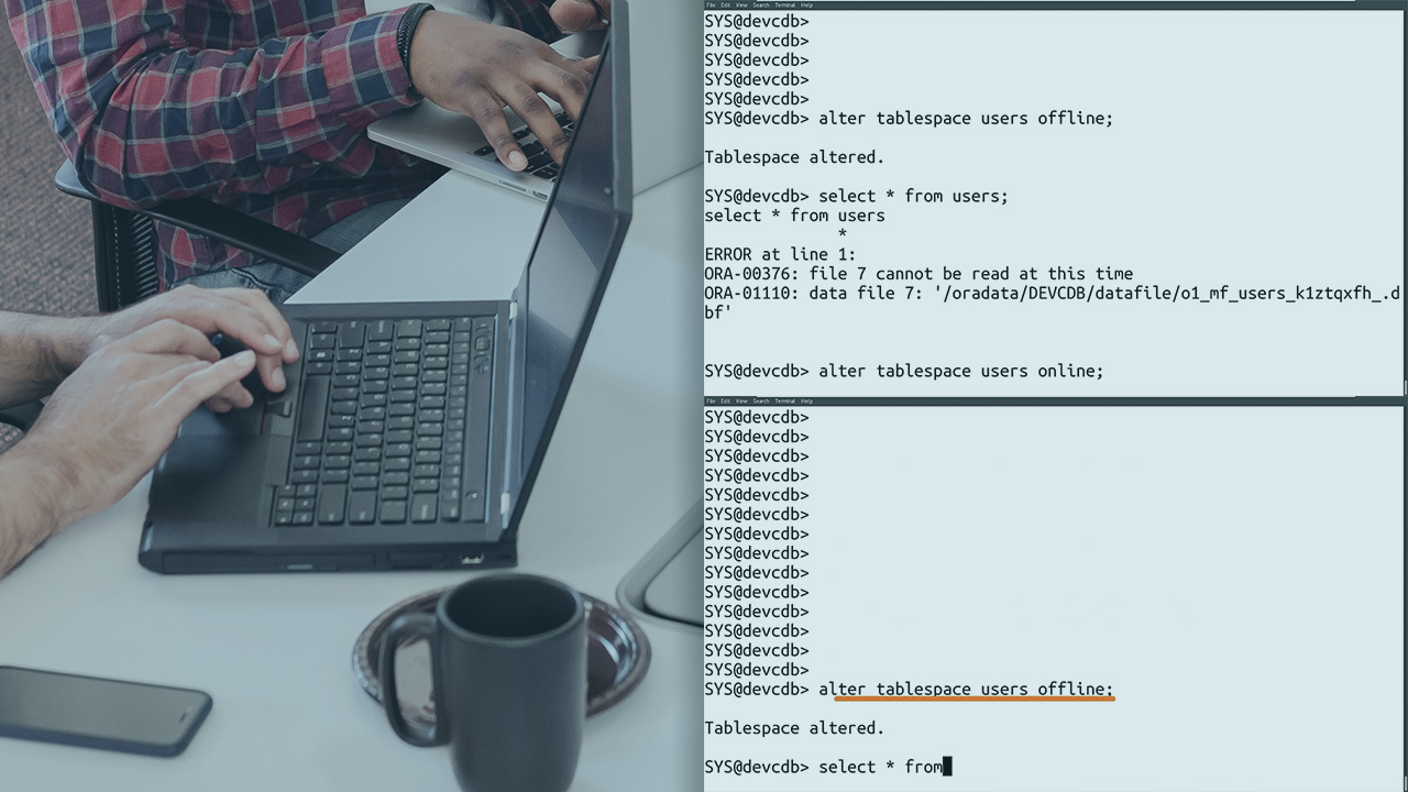 Managing Tablespaces And Datafiles With Oracle
