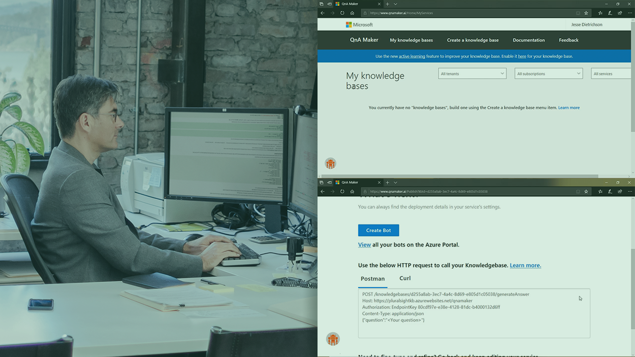 Microsoft Azure Cognitive Services: QnA Maker Microsoft Azure Cognitive Services: QnA Maker