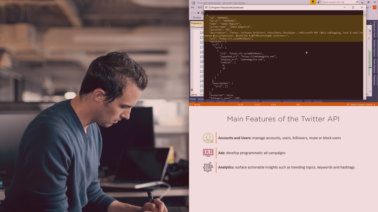 Playbook: Mining Data with the Twitter API | Pluralsight