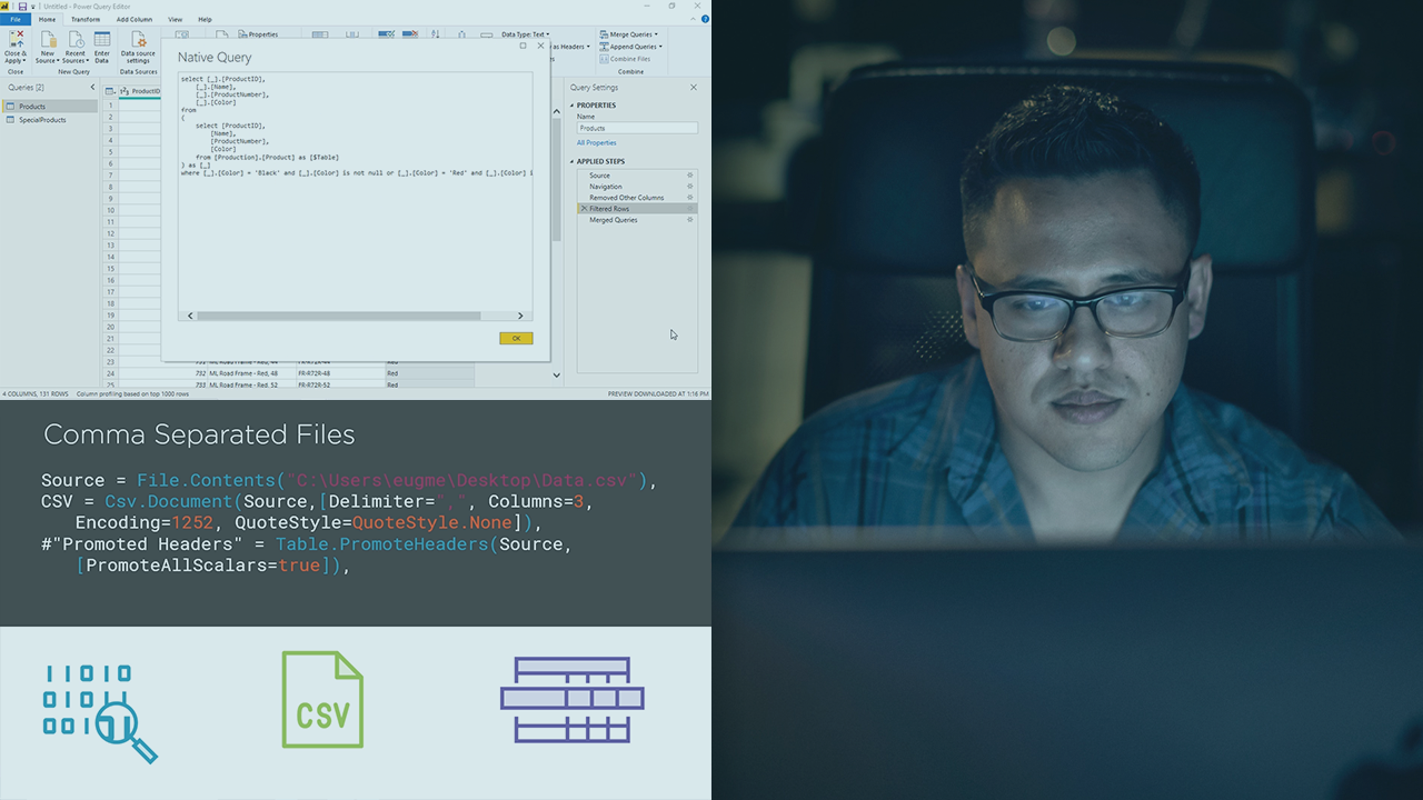 Querying And Shaping Data In Power Bi Using M