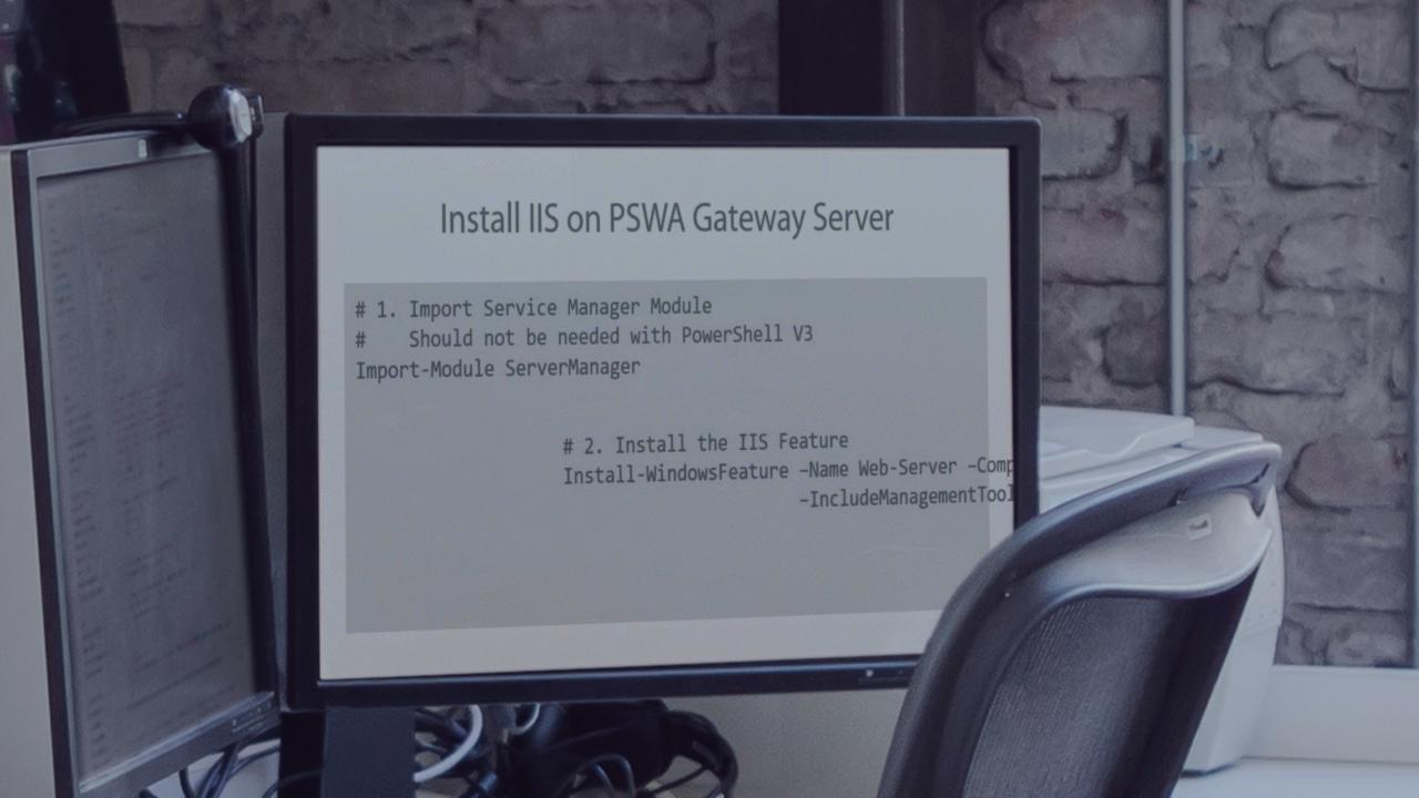Implementing Powershell Web Access In Server