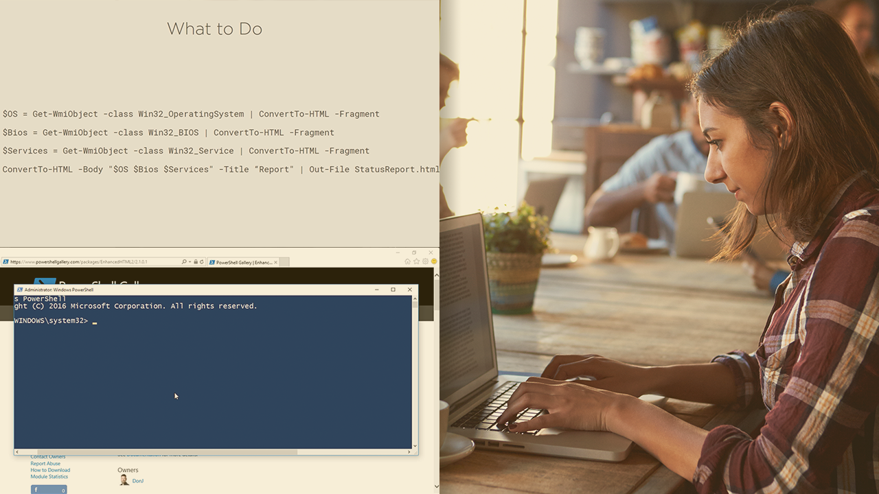 Reporting With Windows Powershell Html And Enhanced Html