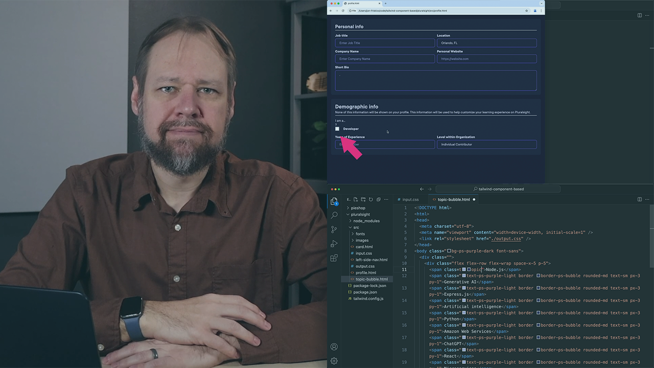 Component-Based UI Development with Tailwind CSS