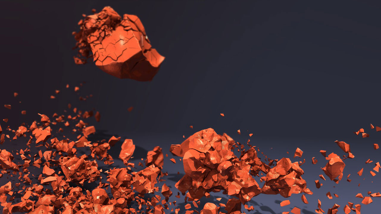 Voronoi Dynamic Fracturing in Houdini